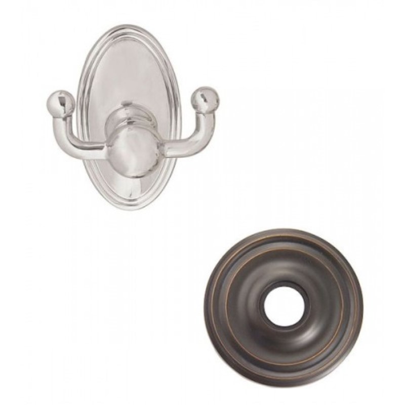 Emtek Traditional Brass Double Hook Wregular Rosette Buy A 2609 0 Emtek Traditional Brass